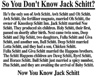 Fair Game . I Know Jack Schitt T-Shirt